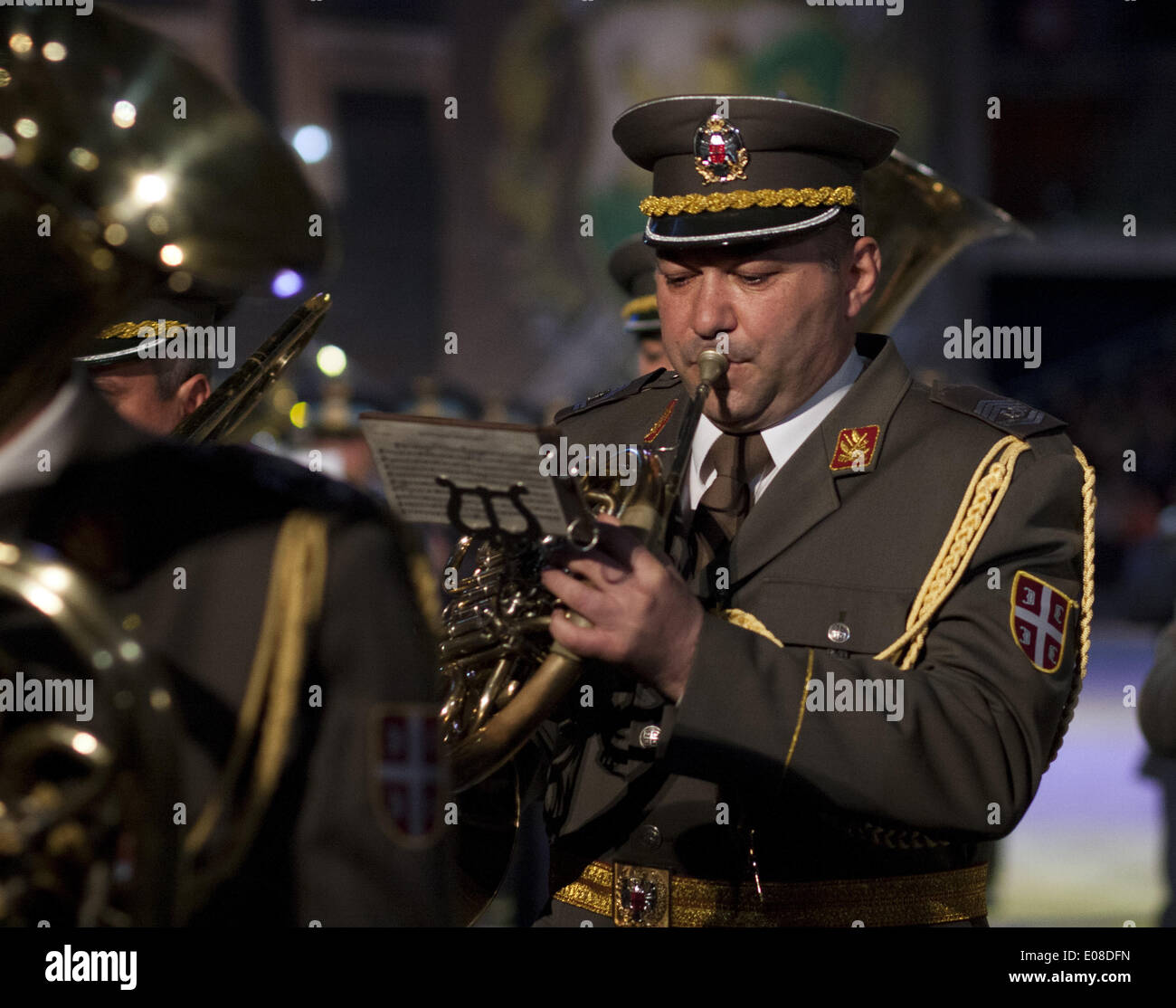 5. Mai 2014 - Sofia, Bulgarien - militärische Blaskapellen Parade fand ...
