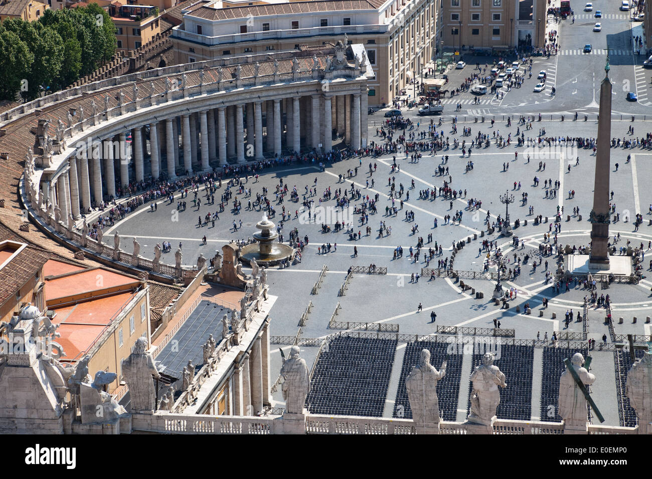 Petersplatz, Vatikan - Petersplatz, Vatikan Stockfotografie - Alamy
