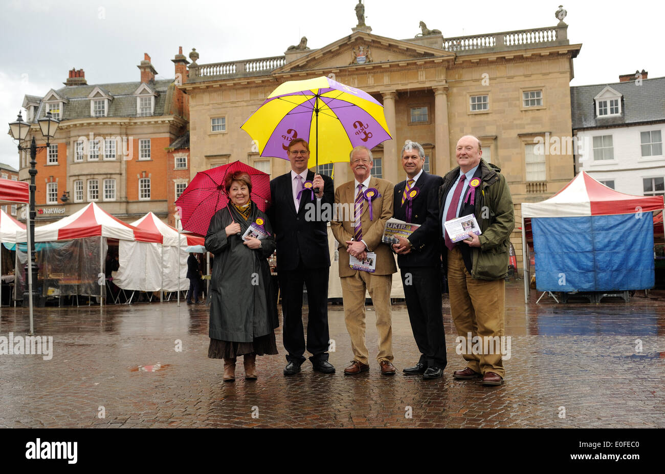 Newark-On-Trent, Nottinghamshire, UK.12th Mai 2014. Roger Helmer, UKIP ...