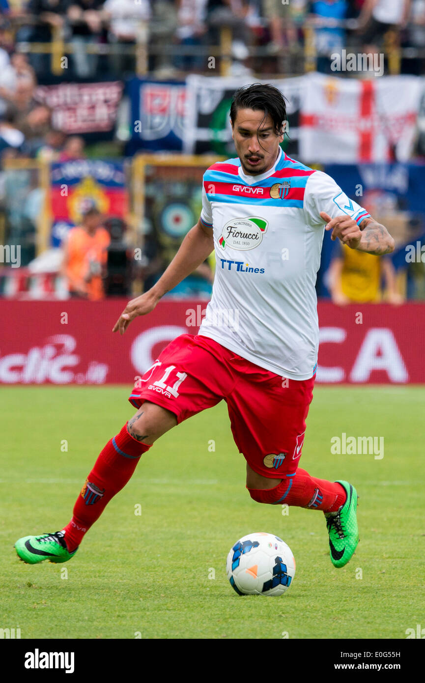 Bologna, Italien. 10. Mai 2014. Sebastian Leto (Catania) Fußball ...