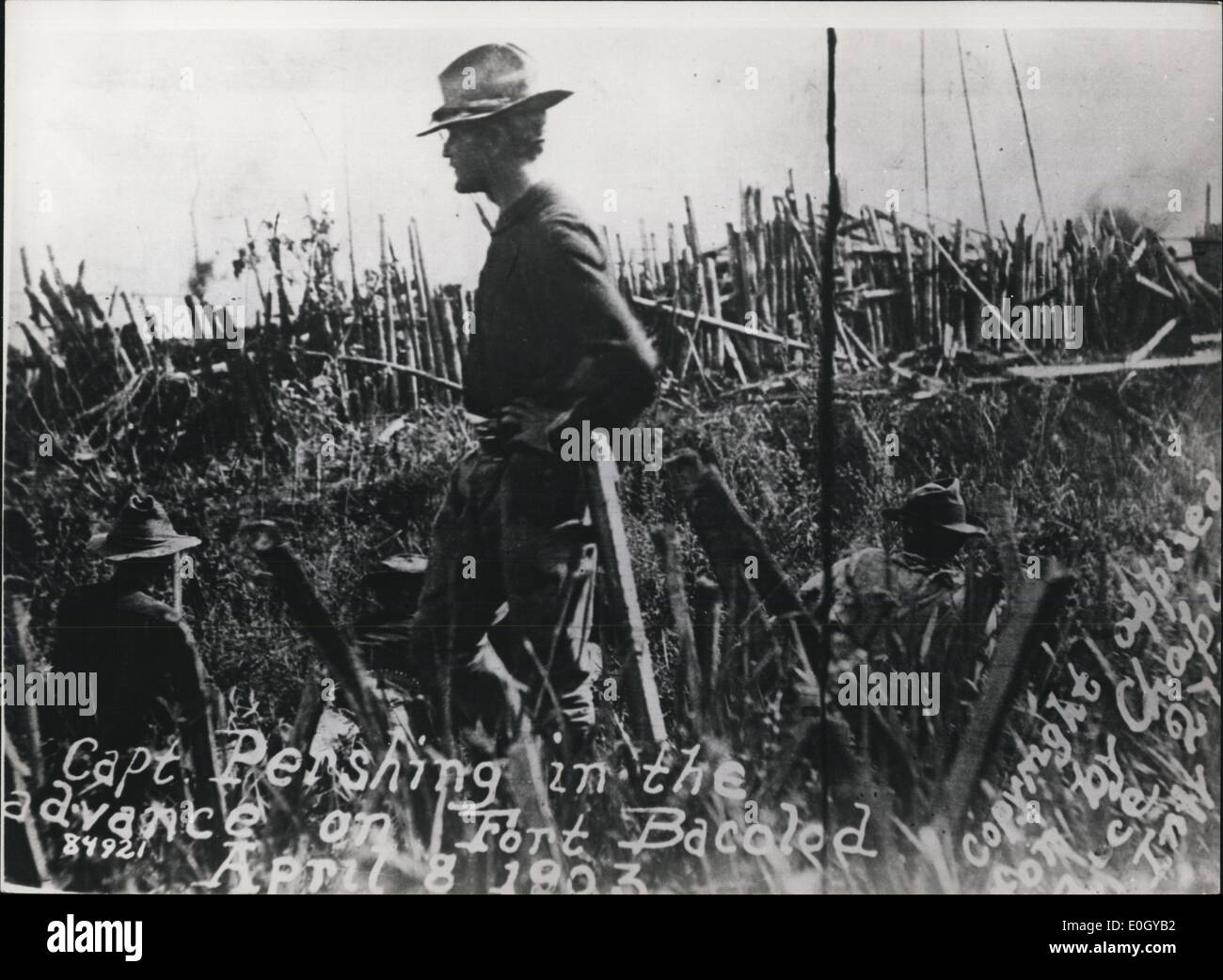 8. April 1903 - Philippinen - Captain JOHN J. PERSHING im Voraus auf ...