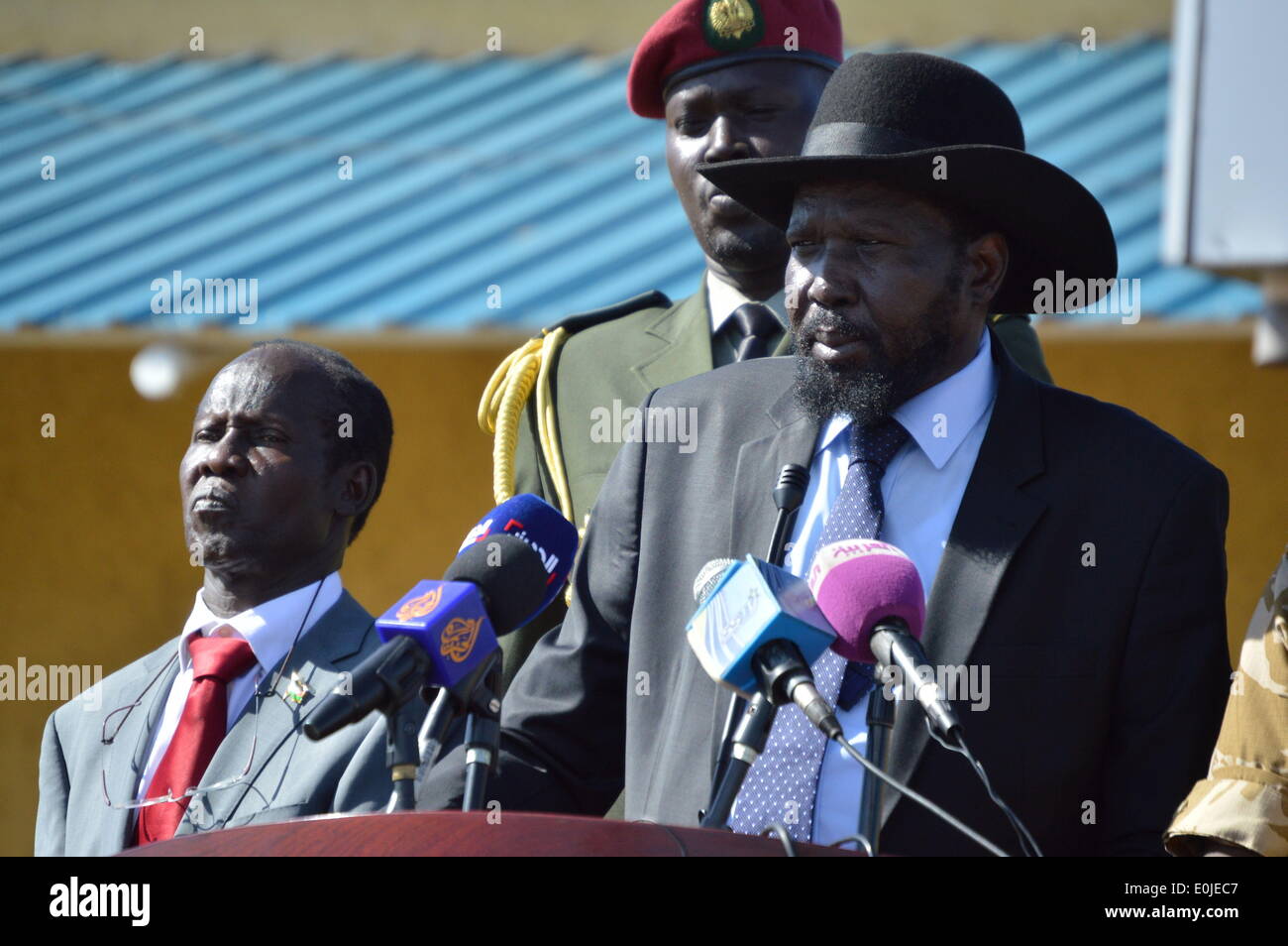 Juba, Südsudan. 11. Mai 2014. Präsident des South Sudan SALVA KIIR ...