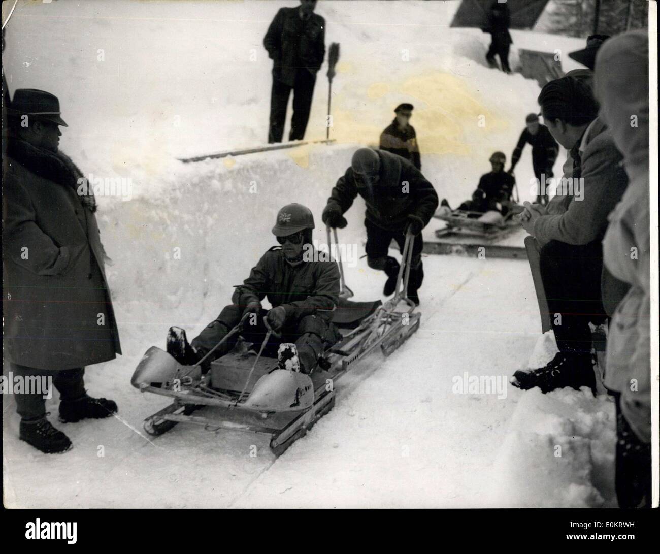 30. Januar 1948 - letzte Vorbereitungen für die Olympischen ...
