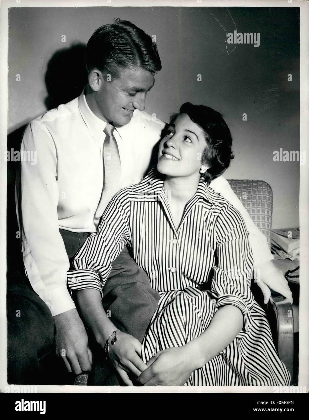 5. Mai 1955 - australische Tennis-Star und seine Frau zwei Tage... Mr ...