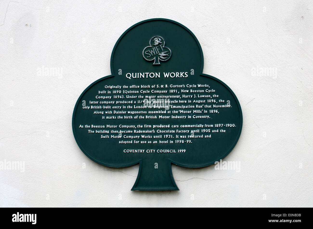 Plaque parkside coventry -Fotos und -Bildmaterial in hoher Auflösung ...