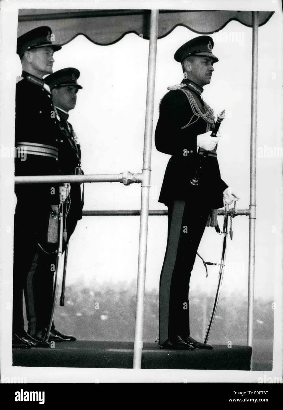 12. Dezember 1956 - The Sovereign Parade an der Royal Military Academy ...