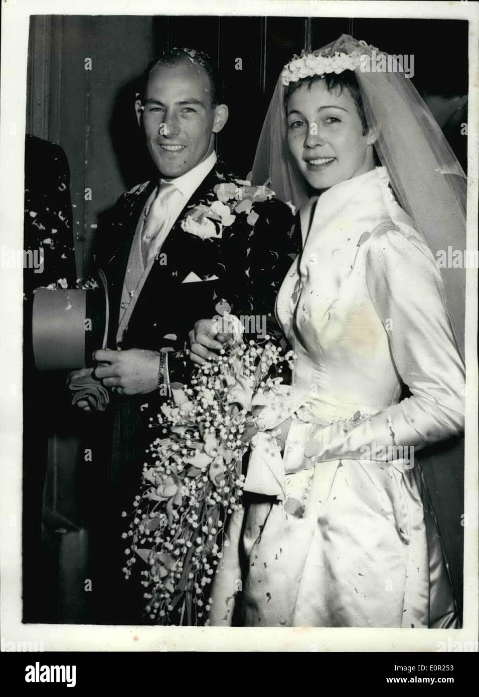 10. Oktober 1957 - Stirling Moss Mi: die Hochzeit fand heute Abend bei ...