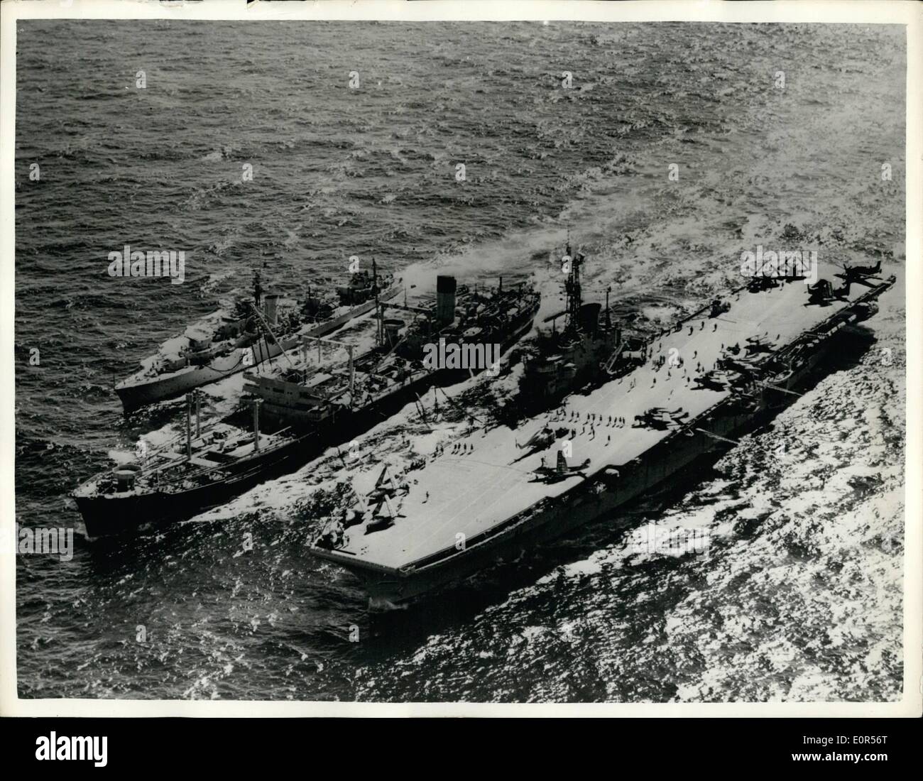 3. März 1958 - gemeinsames britisch/kanadischen Marine Übungen.: Nach ...