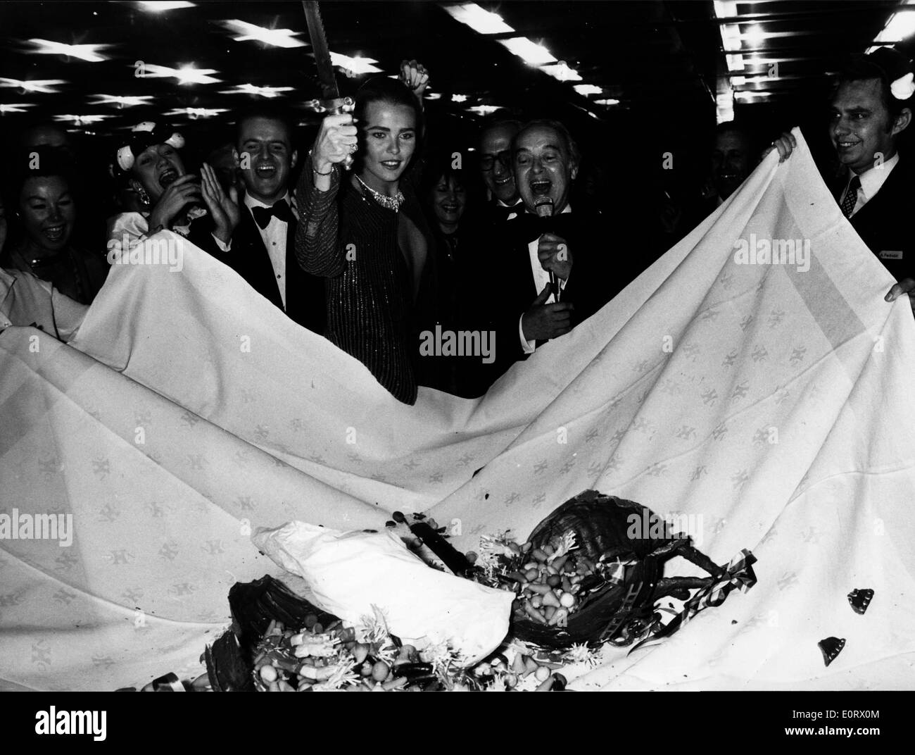 Schauspielerin Margaux Hemingway Ehrengast Stockfotografie - Alamy