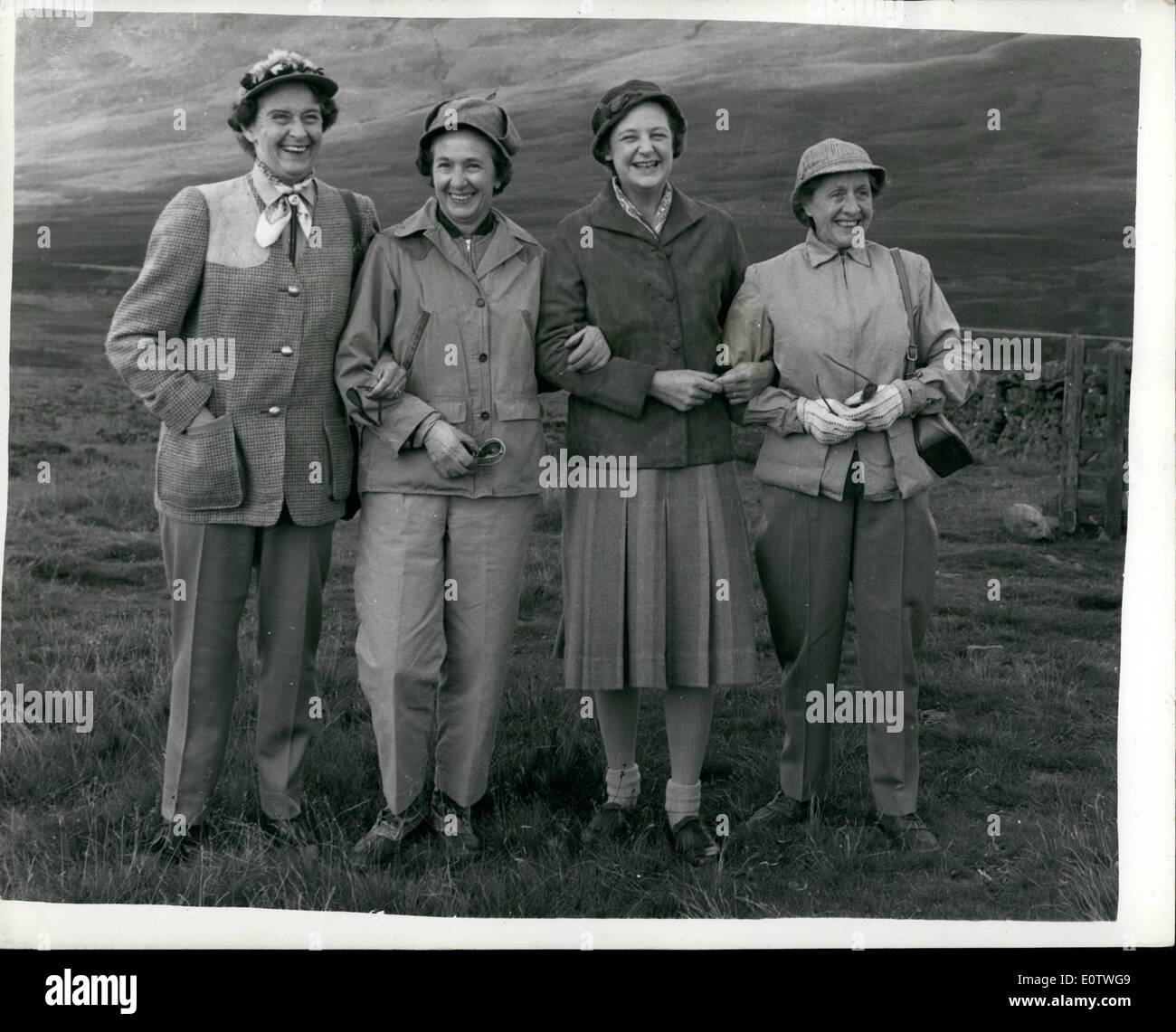 08. Aug. 1960 - Amerikaner nehmen am Grouse Shoot in der Nähe von ...