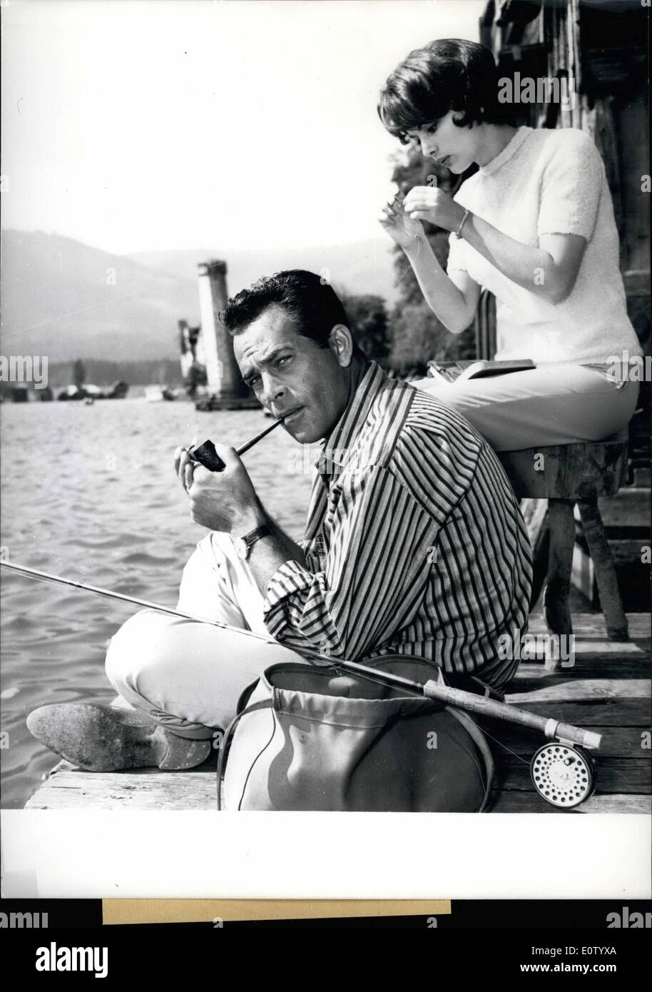 10. Oktober 1960 - große Fische warten: bei wunderschönen Herbstwetter ...
