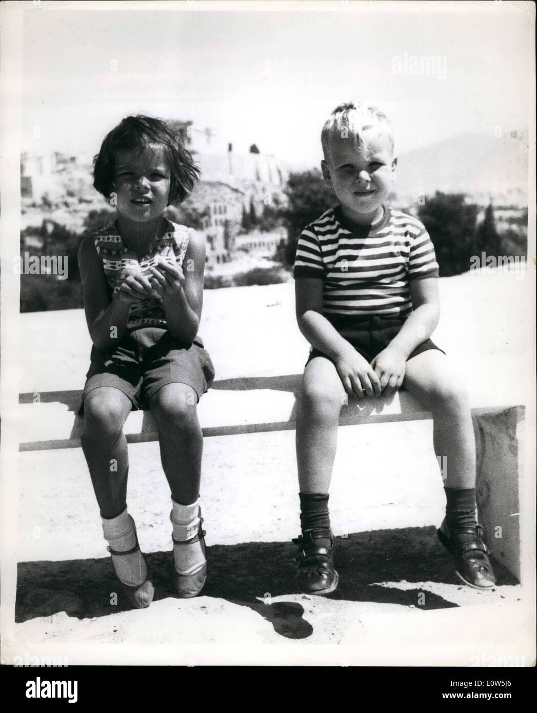 Sept. 09, 1961 - Prinz Rainier - Princess Grace und Kinder im Urlaub In ...
