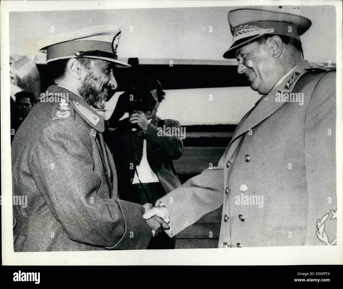 11. November 1963 - Tito begrüßt Haile Selassie: Kaiser Haile Selassie ...