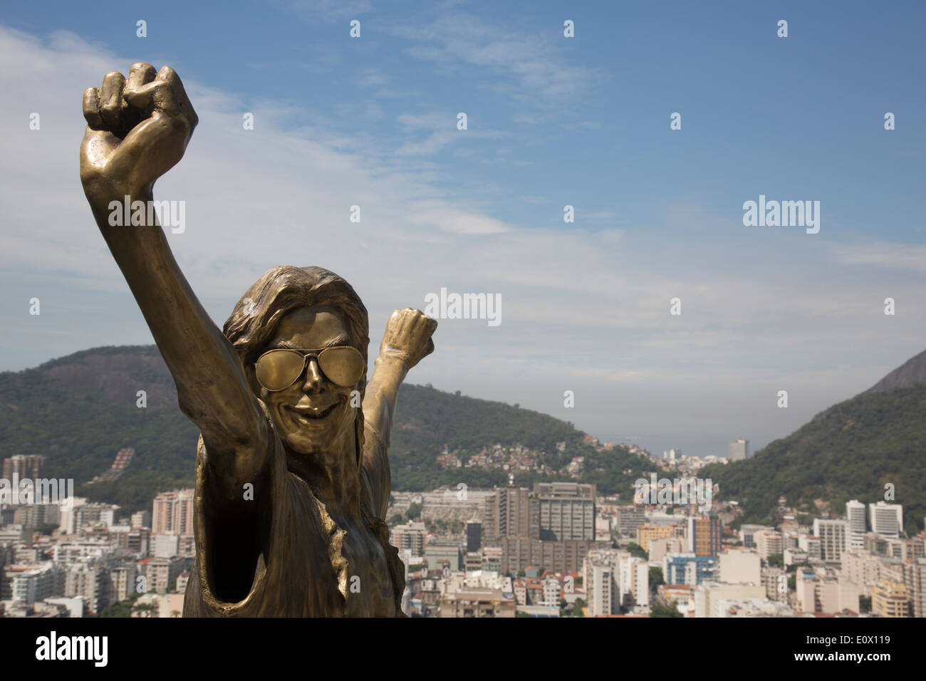 Michael Jackson Statue in Favela Santa Marta, Rio De Janeiro, Brasilien ...