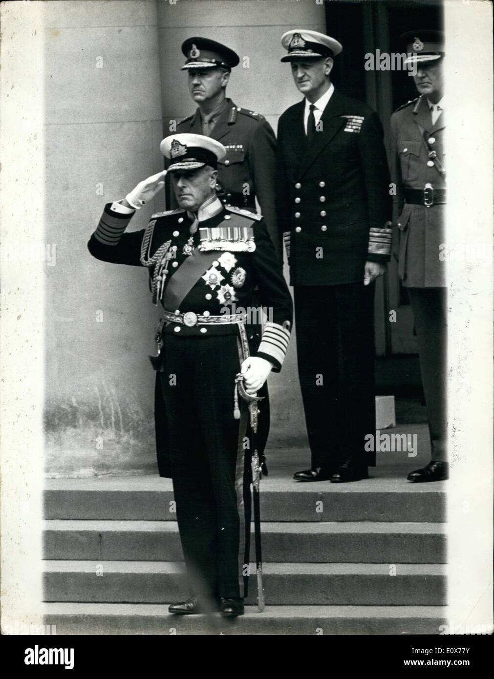 7. Juli 1965 - Abschied, Earl Mountbatten als Chief Of Defence Staff ...
