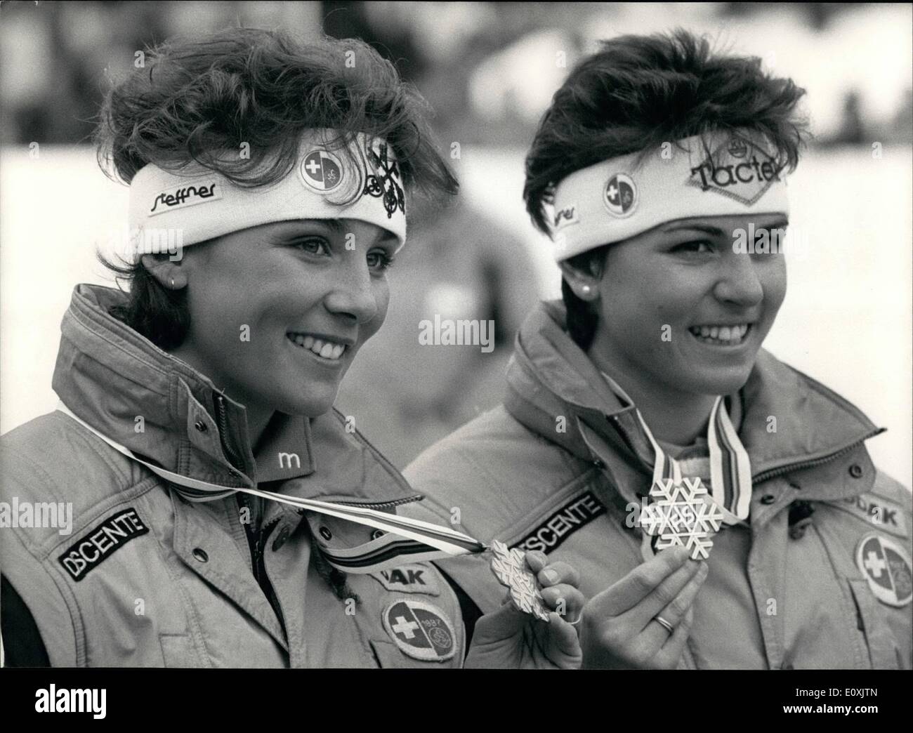 2. Februar 1967 - ersten Super-G Weltmeister. Gold Medal Winner Maria ...