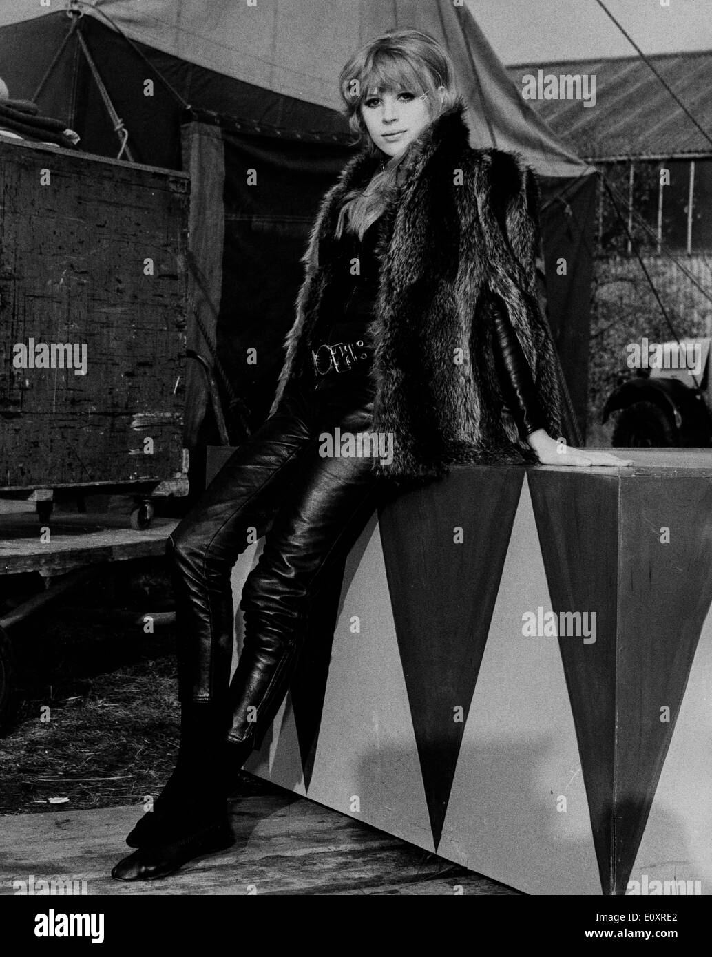 Schauspielerin Marianne Faithfull in dem Film "Das Mädchen auf einem ...