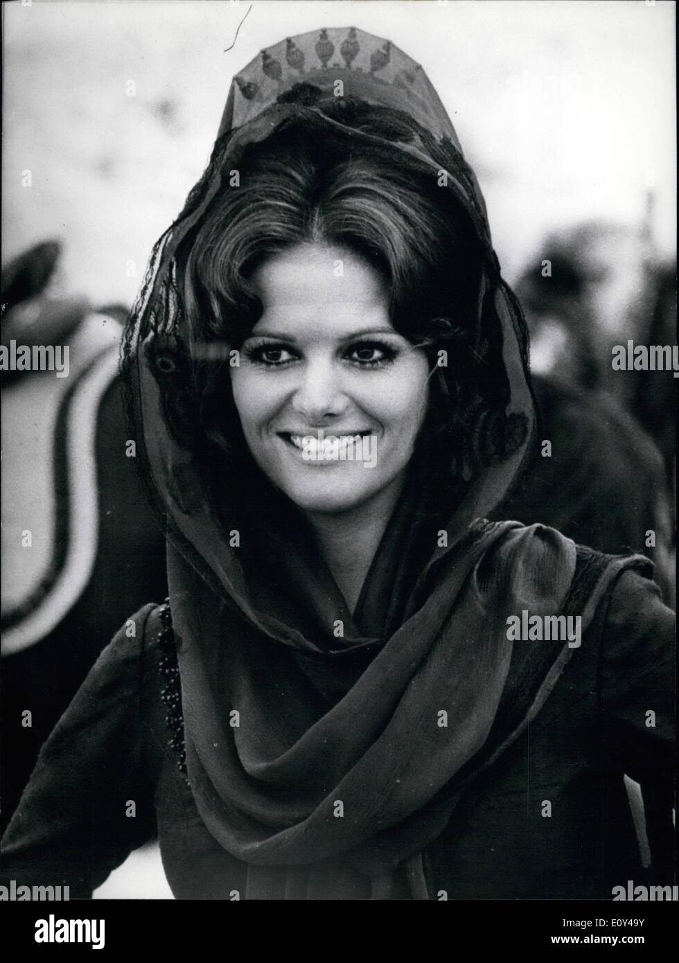 10. Oktober 1968 - schöne Schauspielerin Claudia Cardinale Darsteller ...