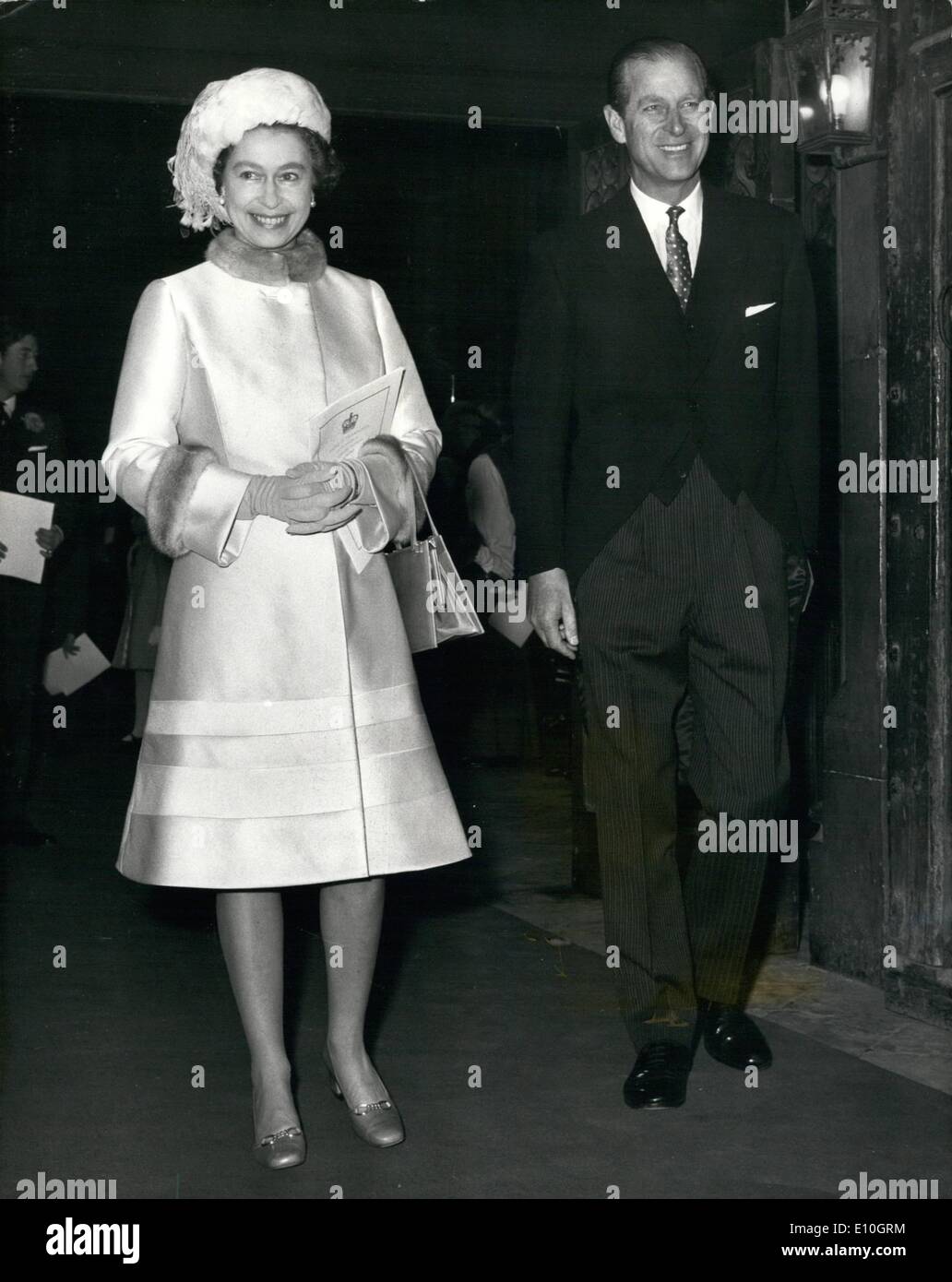 11. November 1972 - Königin Silberhochzeit. HM die Königin und der Duke ...