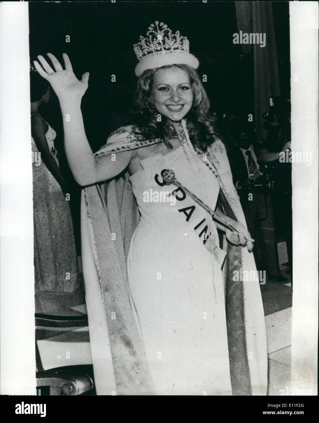 7. Juli 1977 - Miss Spanien gewinnt Miss International Beauty Contest ...