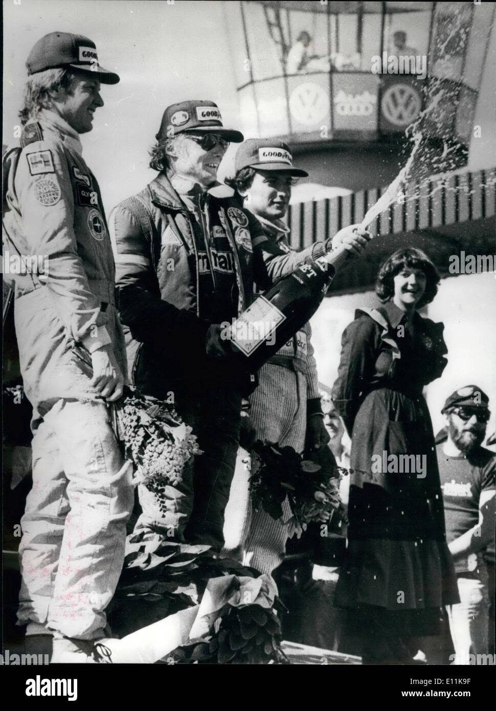 6. Juni 1978 - Niki Lauda gewinnt schwedischen Grand Prix. Foto zeigt ...