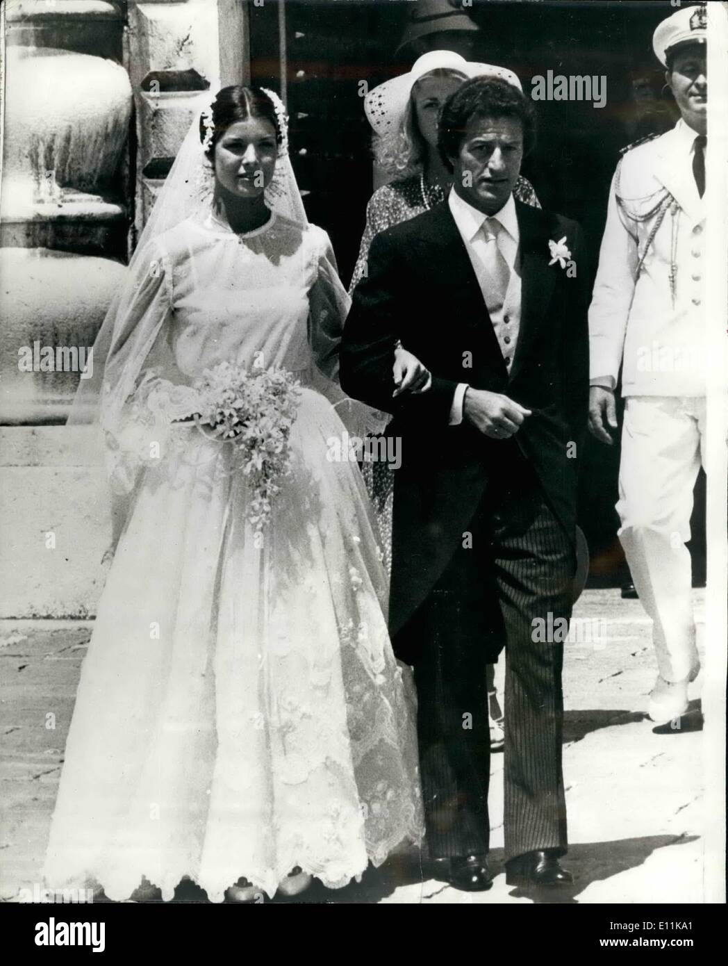 6. Juni 1978 - Prinzessin CAROLINE verheiratete Foto zeigt: Prinzessin ...