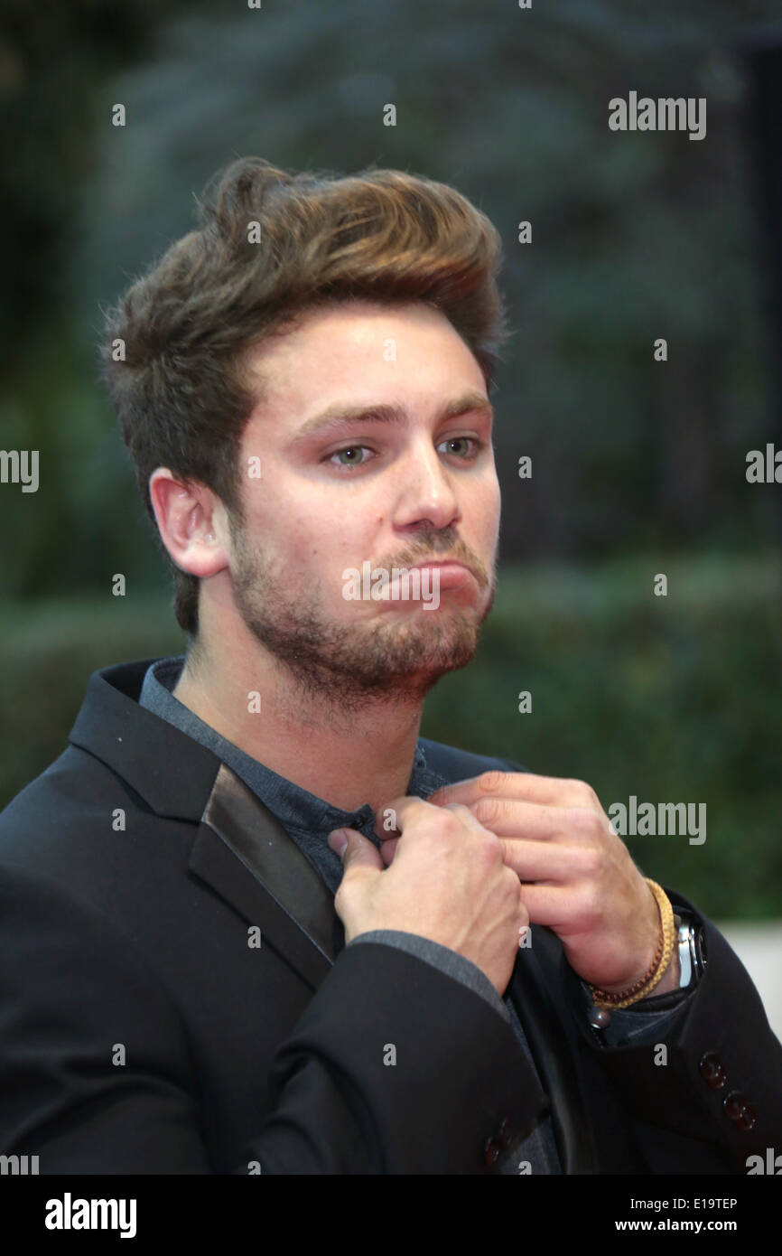 Monte Carlo, Monaco. 27. Mai 2014. Schweizer Sänger Bastian Baker ...