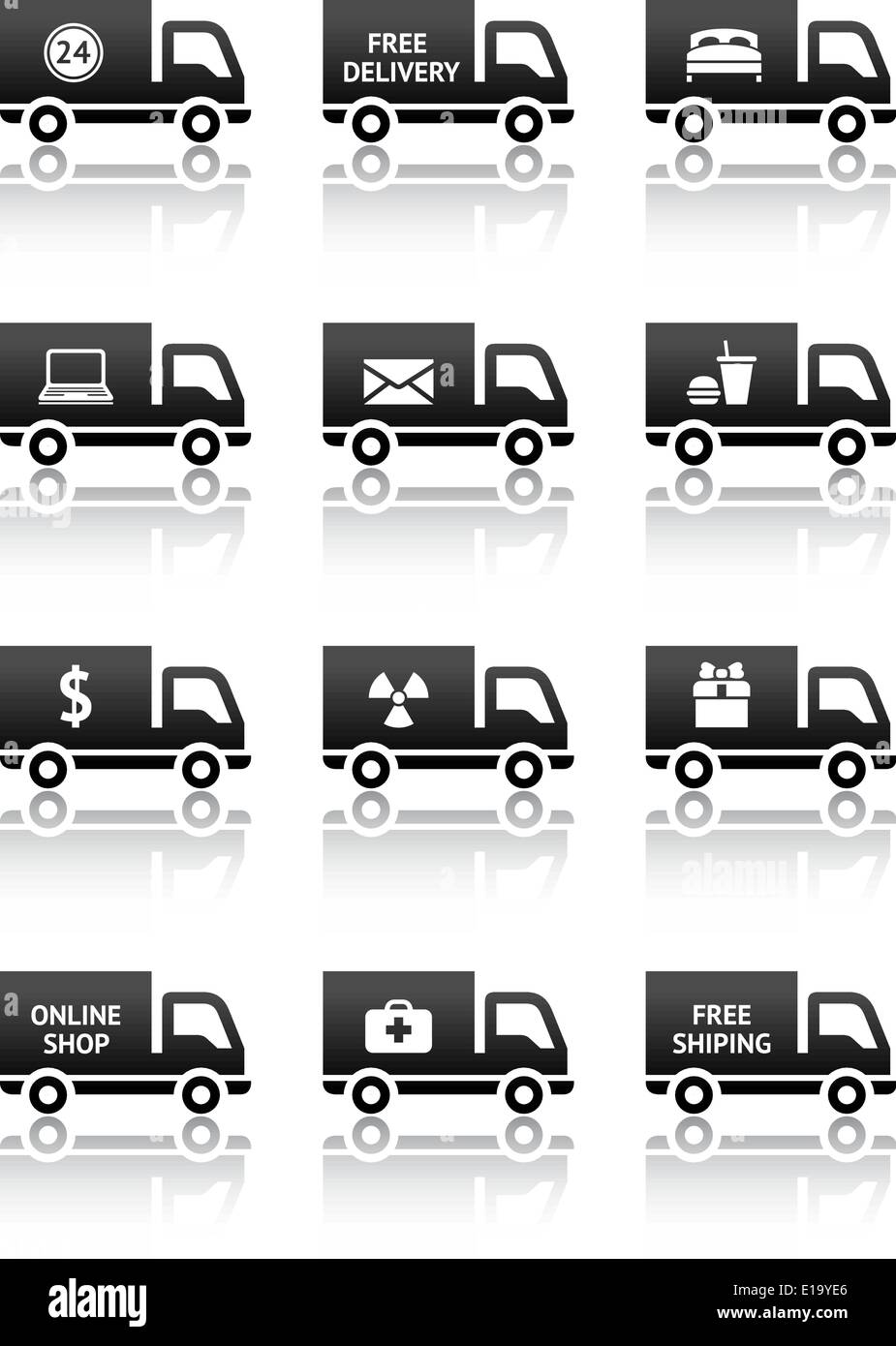Lkw icons -Fotos und -Bildmaterial in hoher Auflösung – Alamy