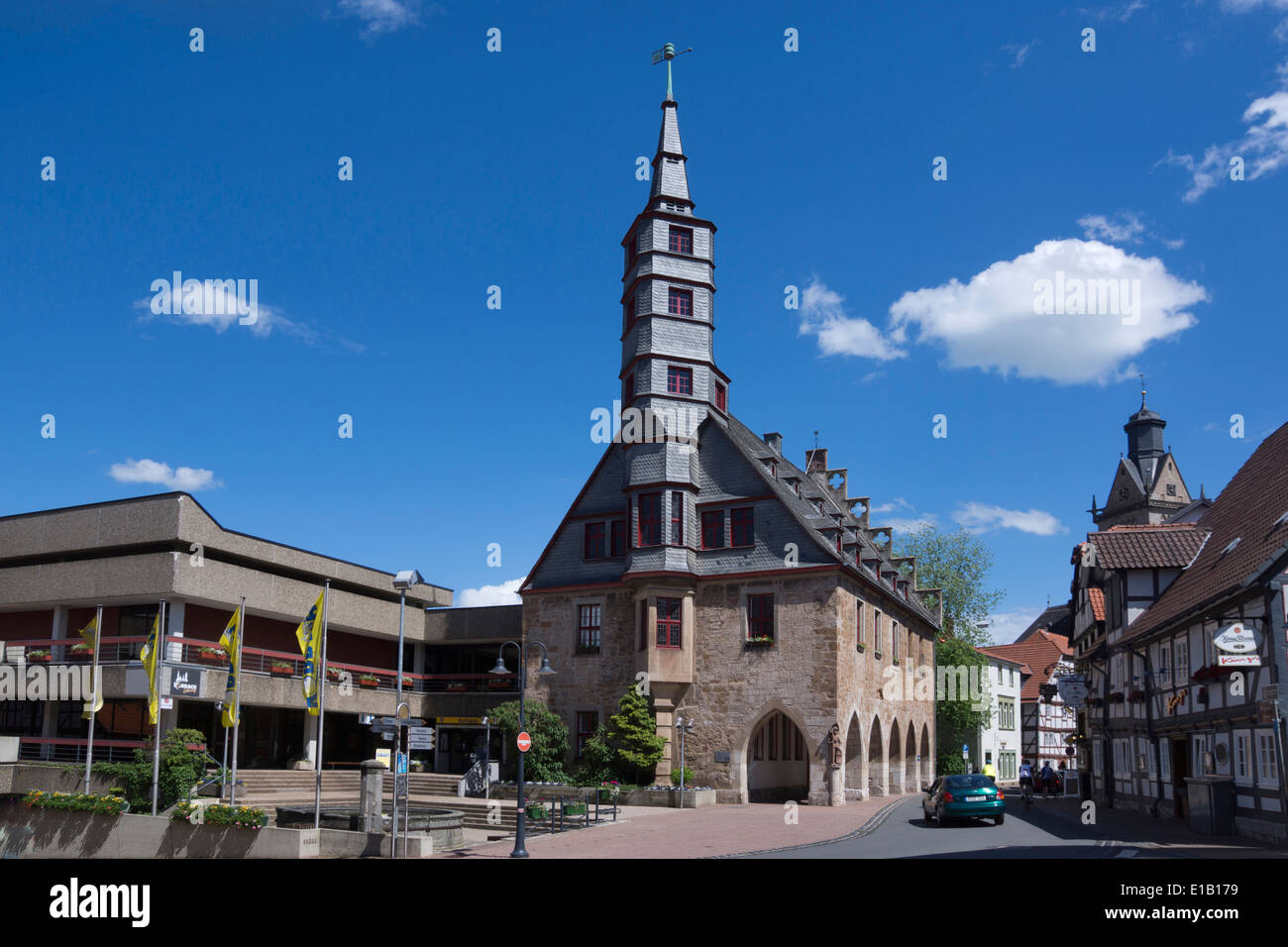 Rathaus der Stadt Korbach, Hessen, Deutschland, Europa Stockfotografie ...