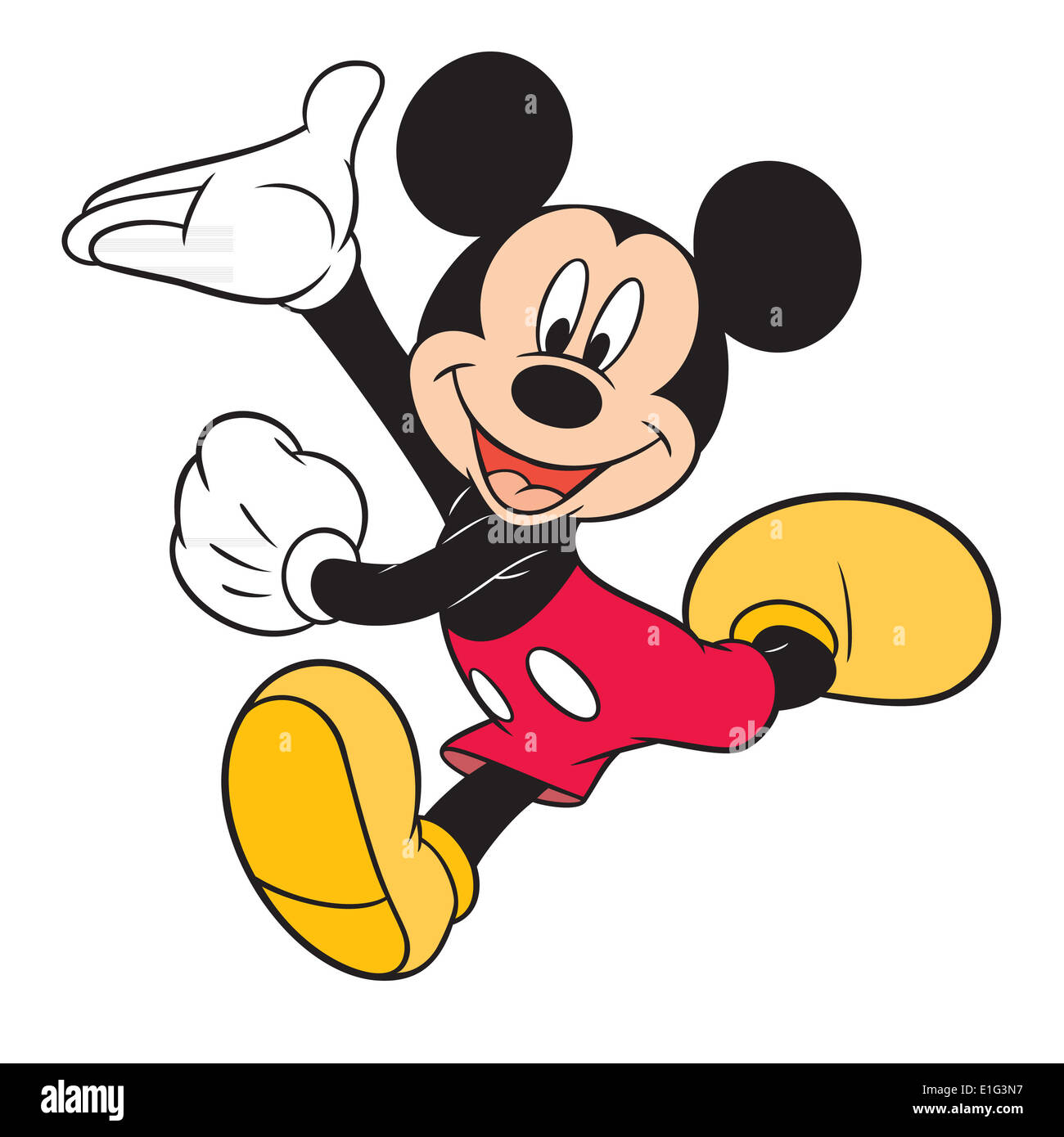 Mickey mouse illustration Ausgeschnittene Stockfotos und -bilder - Alamy