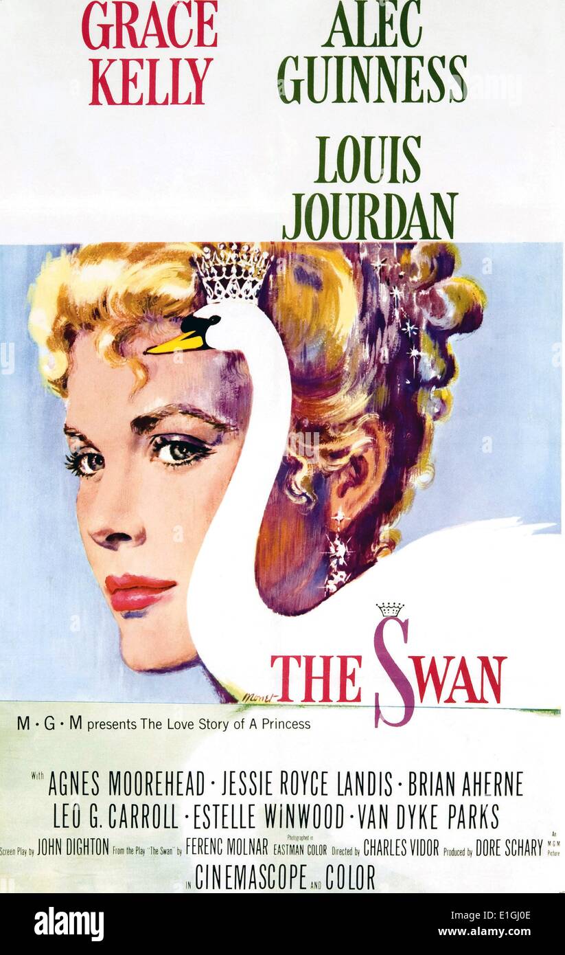 Der Schwan mit Grace Kelly, Alex Guinness und Louis Jourdan ein 1956 ...