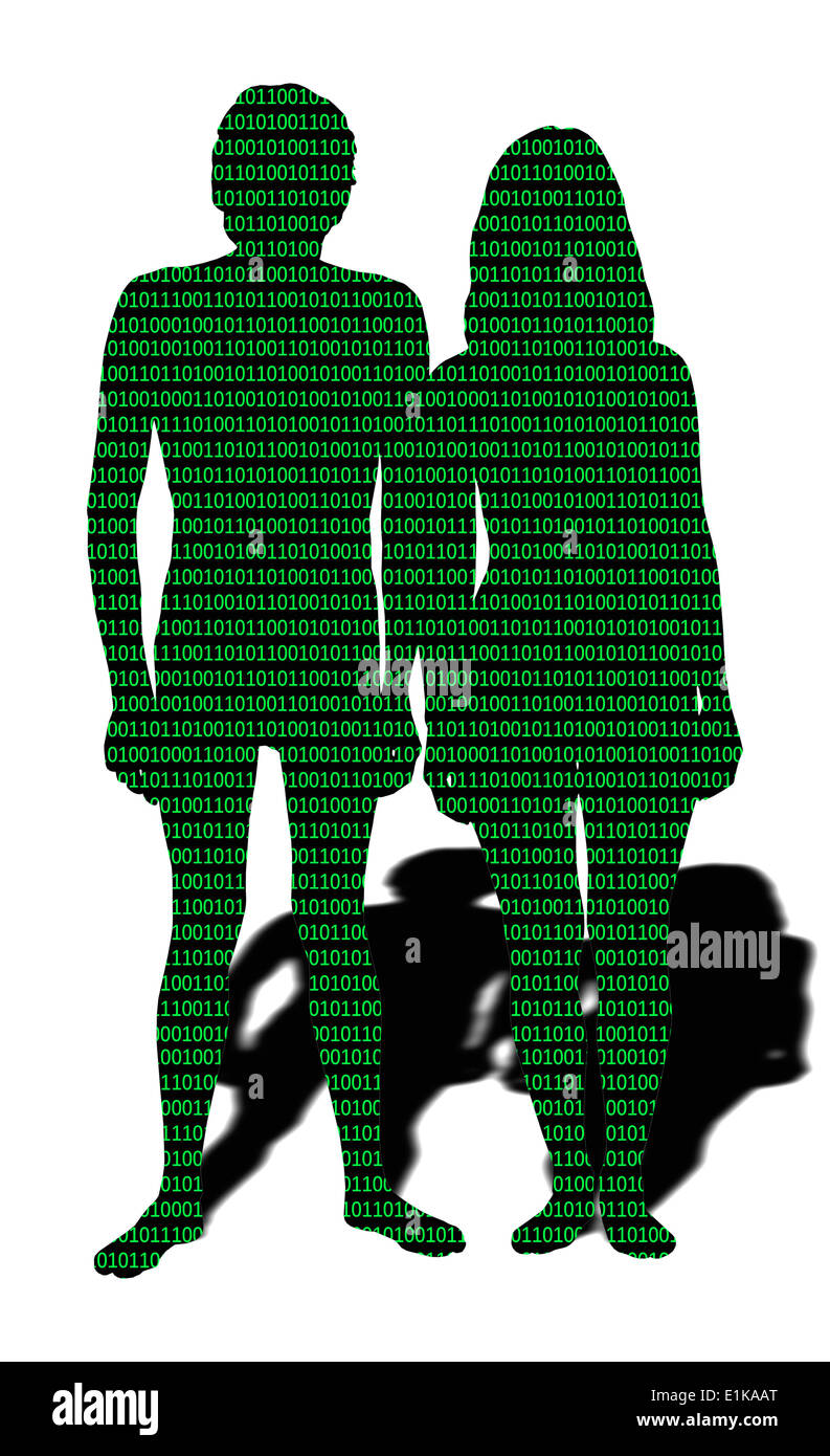 Binary code green Stockfotos und -bilder Kaufen - Alamy