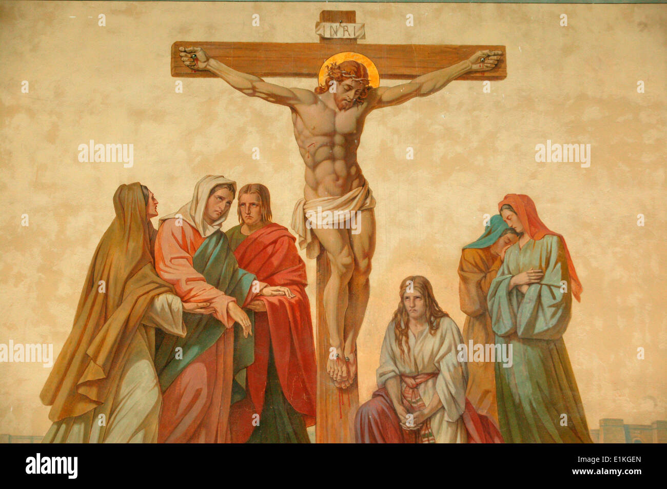 Crucifixion jesus painting -Fotos und -Bildmaterial in hoher Auflösung – Alamy