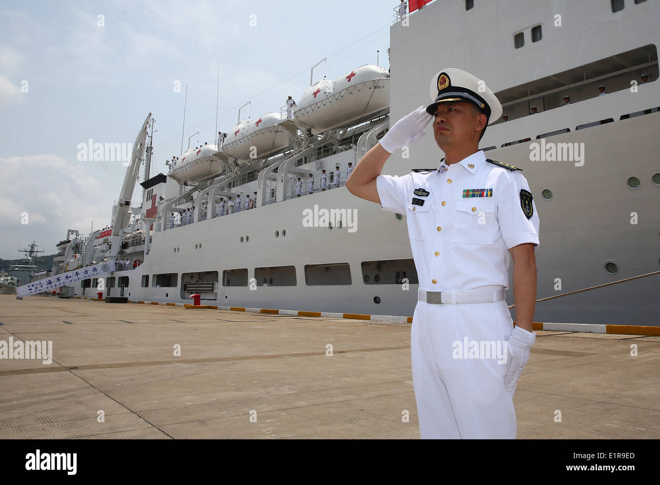 Zhoushan, China Zhejiang Provinz. 9. Juni 2014. Zhang Ronghua, Kapitän ...