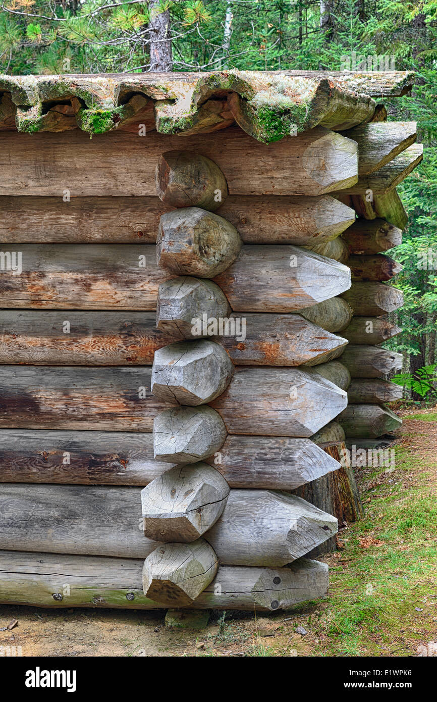 Blockhaus im Algonquin Logging Museum, Algonquin Provincial Park ...