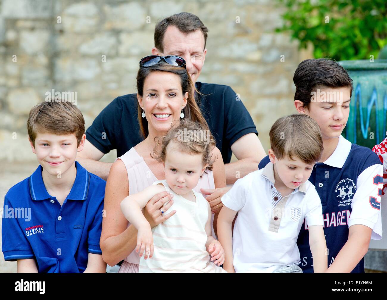 (L-R) Prinz Felix, Prinz Joachim, Prinzessin Athena, Prinzessin Marie ...