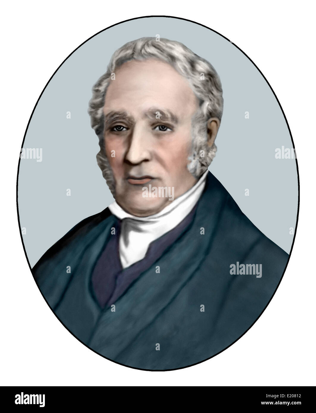 George Stephenson; 1781 1848; Englische Eisenbahn-Ingenieur; Abbildung ...