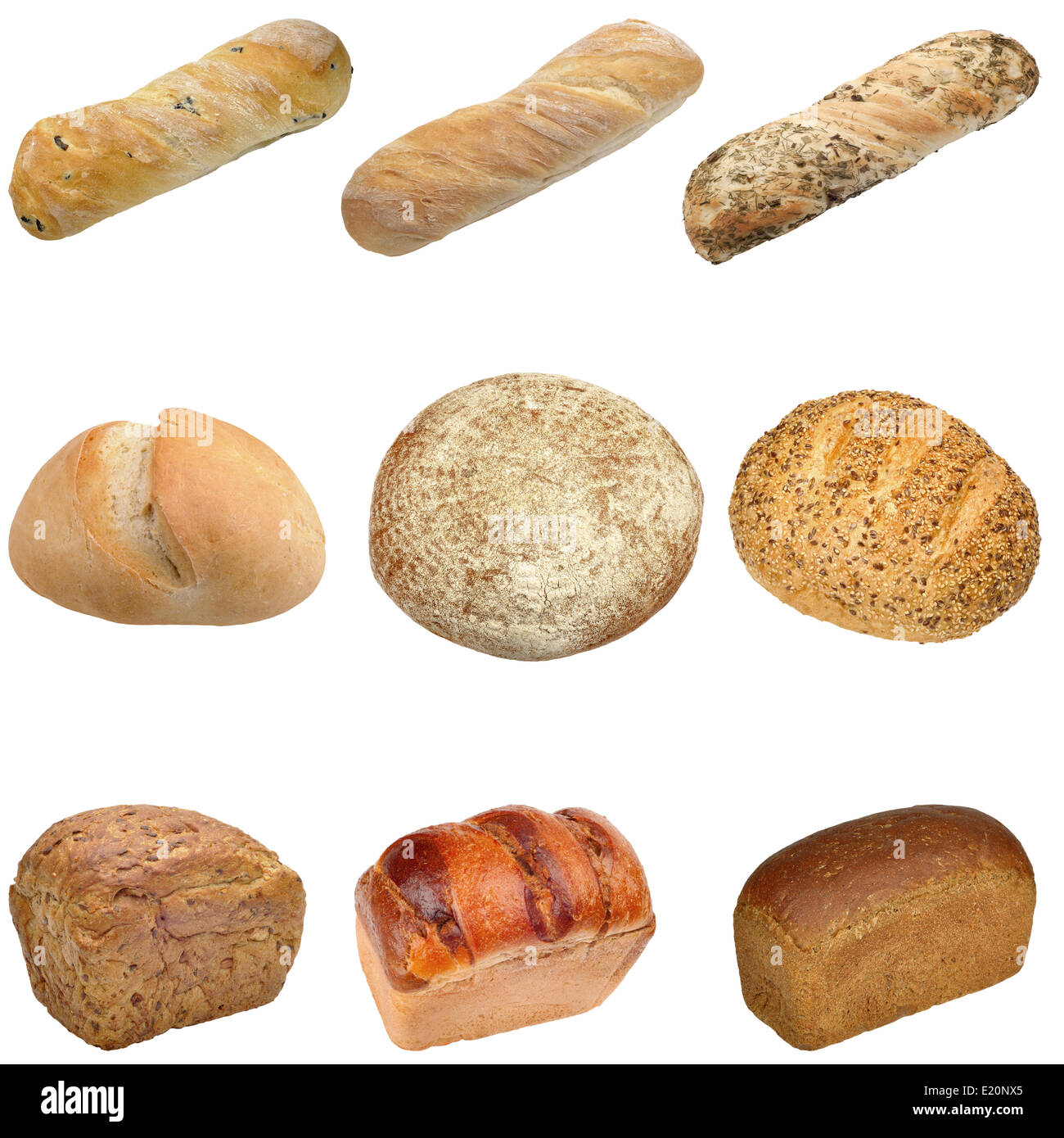 Verschiedene arten von brot roggenbrot Stockfotos und -bilder Kaufen ...