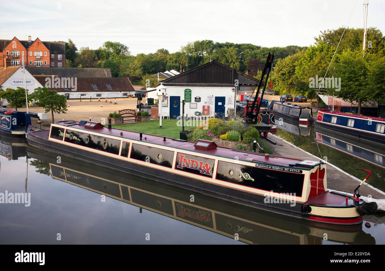 Narrowboats Braunston Marina am Grand Union canal. Braunston ...