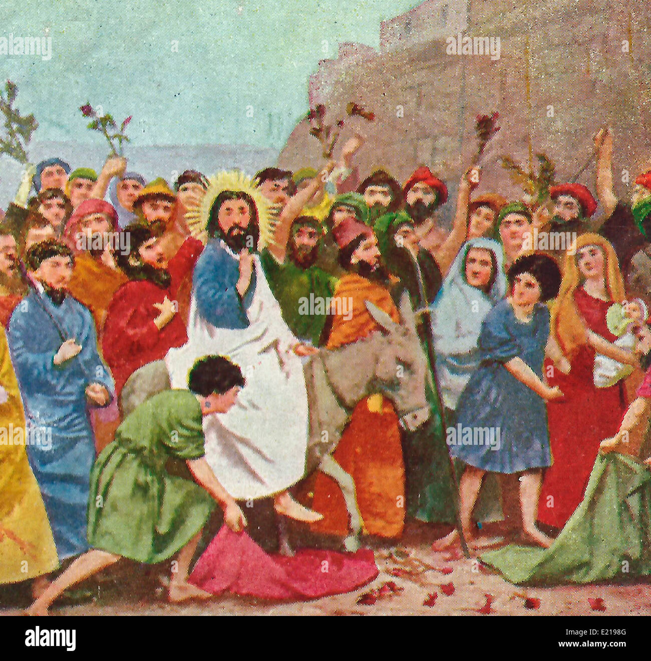 Jesus Entering Jerusalem Stockfotos und -bilder Kaufen - Alamy