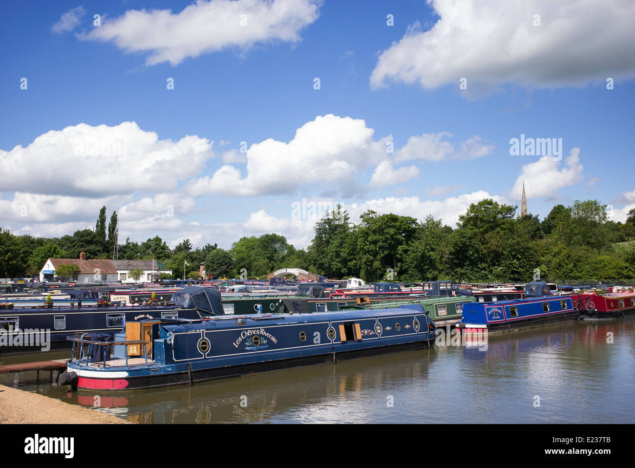 Narrowboats Braunston Marina am Grand Union canal. Braunston ...