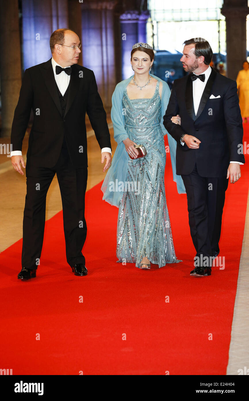 Prinz Albert von Monaco, Duke Guillaume und Herzog Stephanie Luxemburg ...