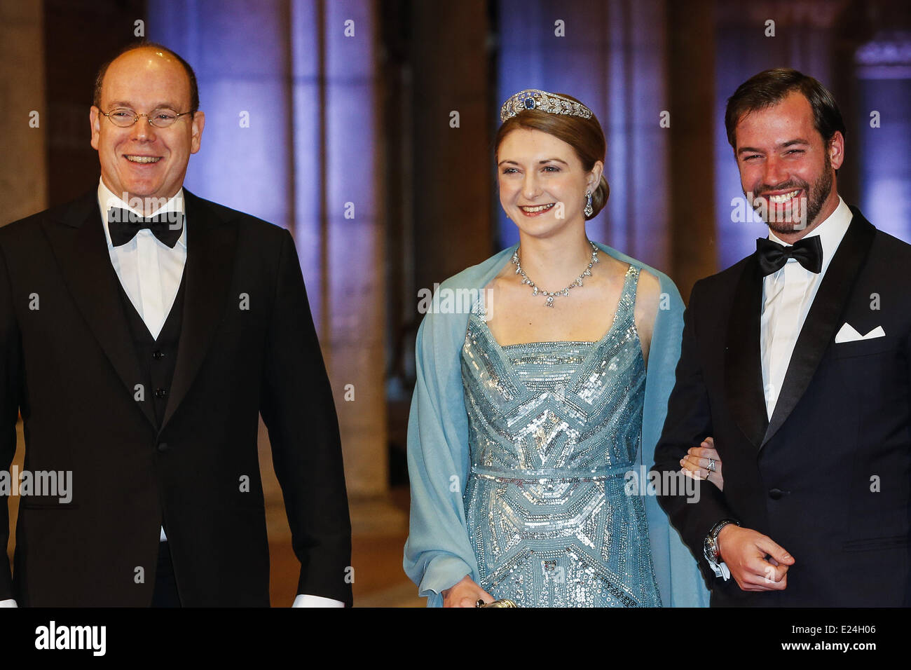 Prinz Albert von Monaco, Duke Guillaume und Herzog Stephanie Luxemburg ...