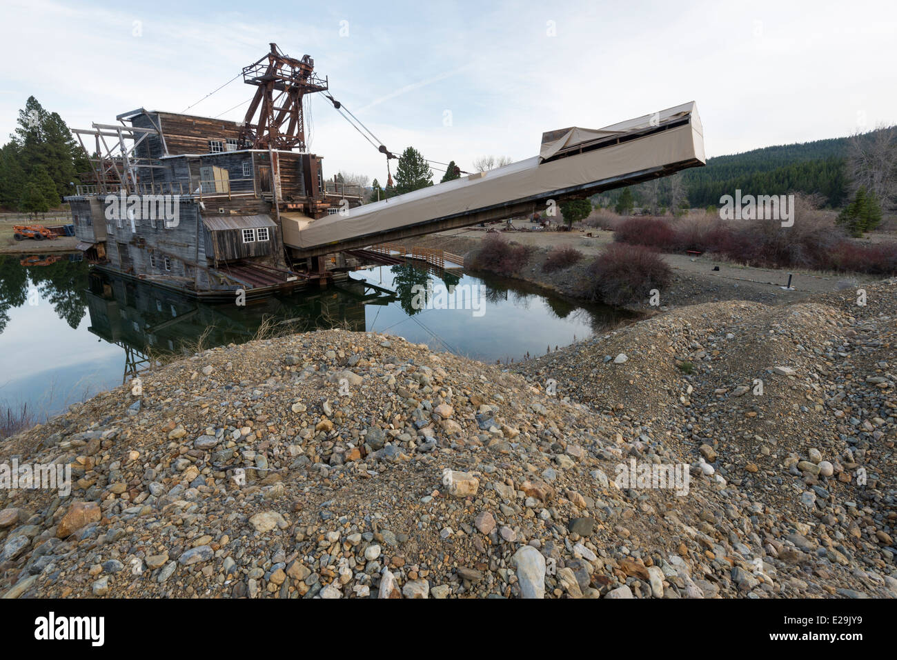#3 YUBA Gold dredge an der Sumpter Valley Dredge Staat Heritage Area ...