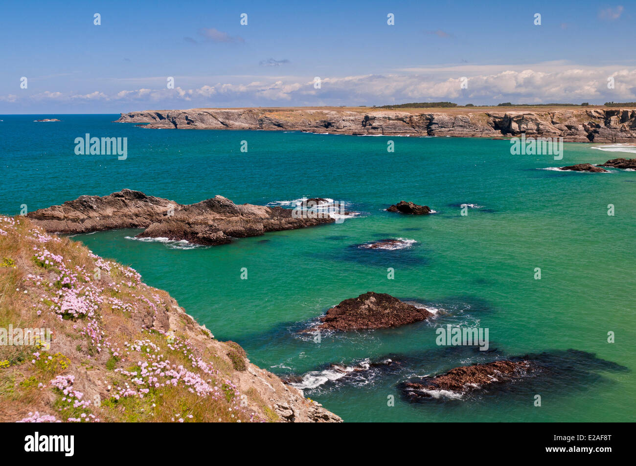 Frankreich, Morbihan, Belle Ile En Mer, die wilde Küste, entlang des ...