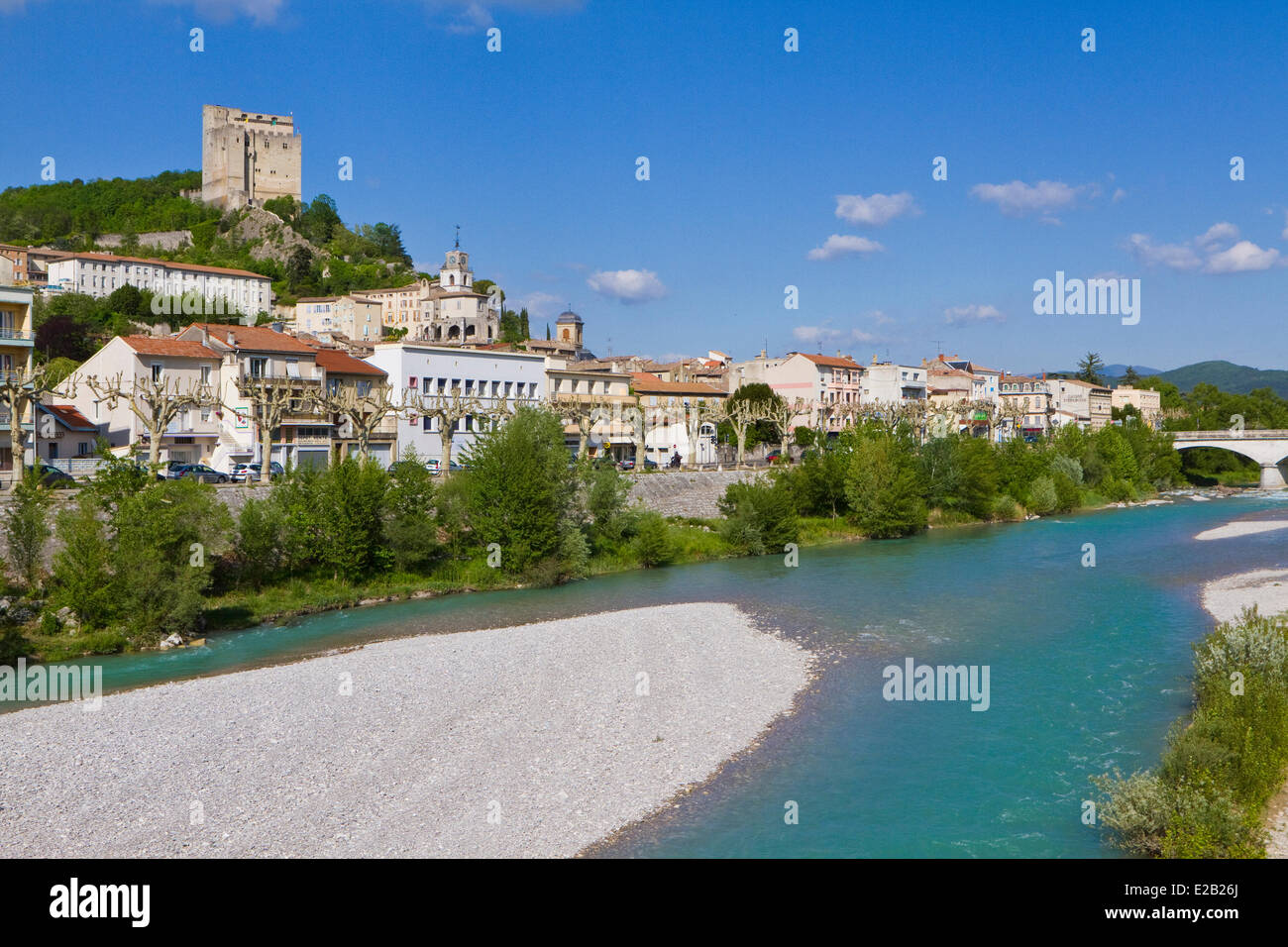Frankreich, Drome, Drôme Provencale, Crest, Tower Crest Stockfotografie ...