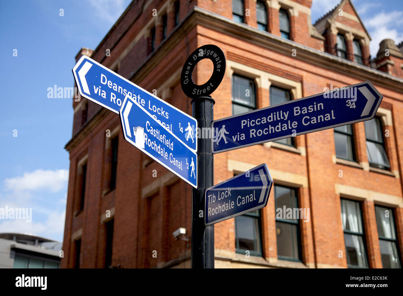 Roadsign Sign Direction Distance Stockfotos und -bilder Kaufen - Alamy