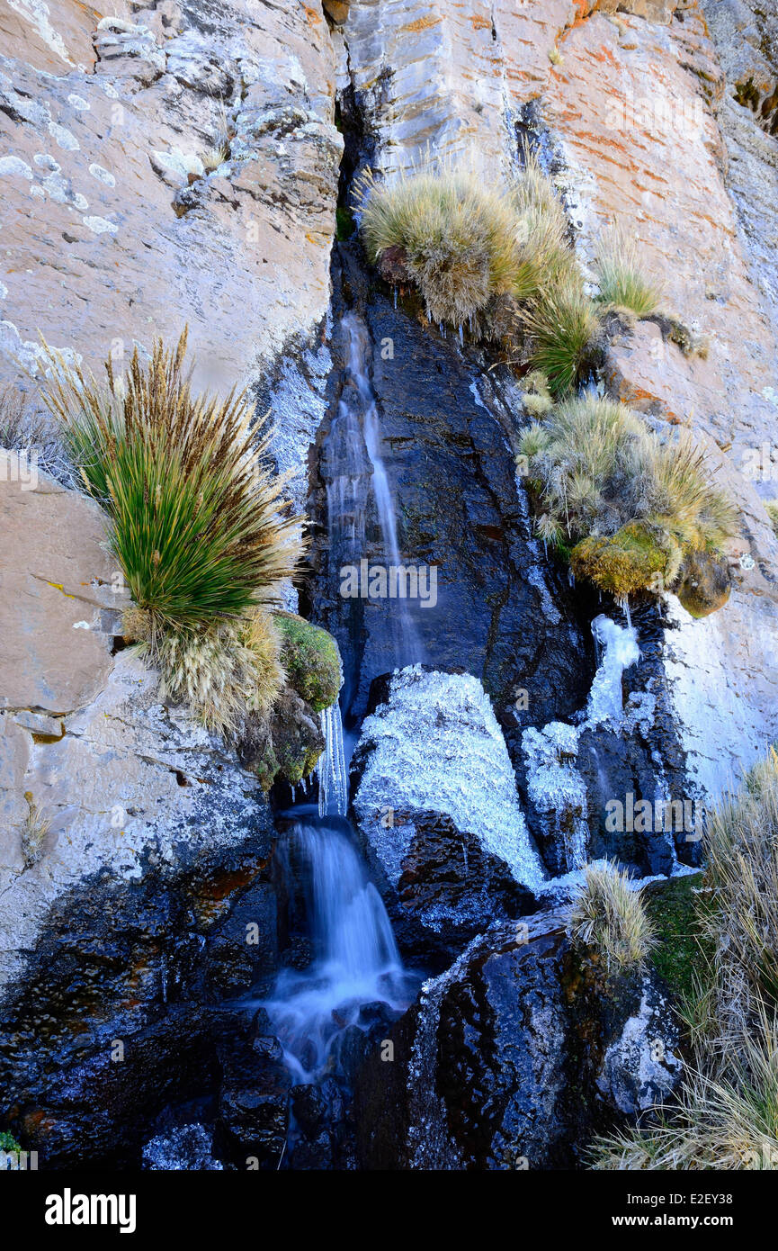 Peru, Arequipa Provinz, Chivay, Mismi Vulkan (5597 m), die Quelle des ...