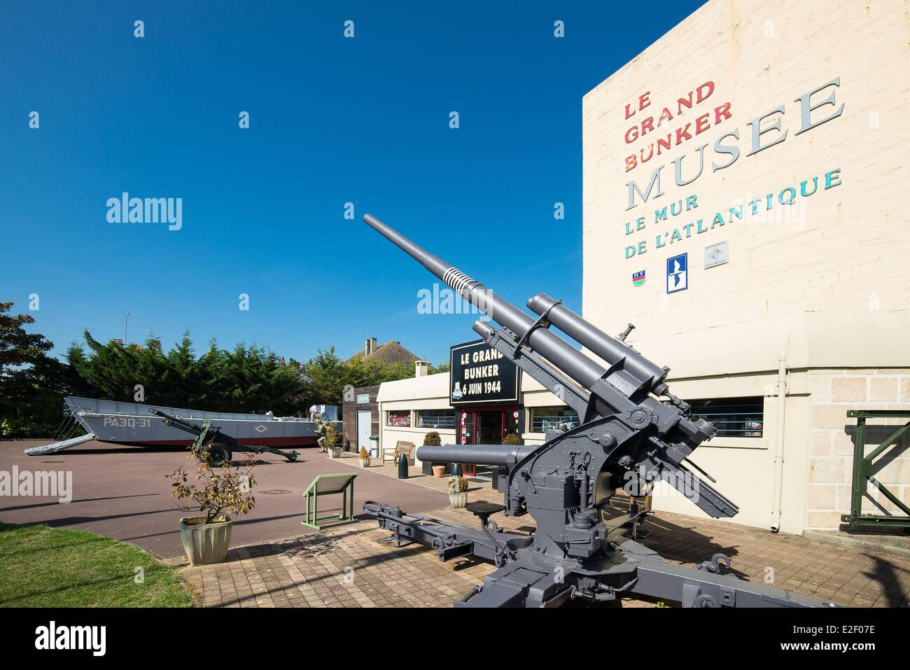 Frankreich, Calvados, Ouistreham, Grand Bunker, das Atlantikwall Museum ...