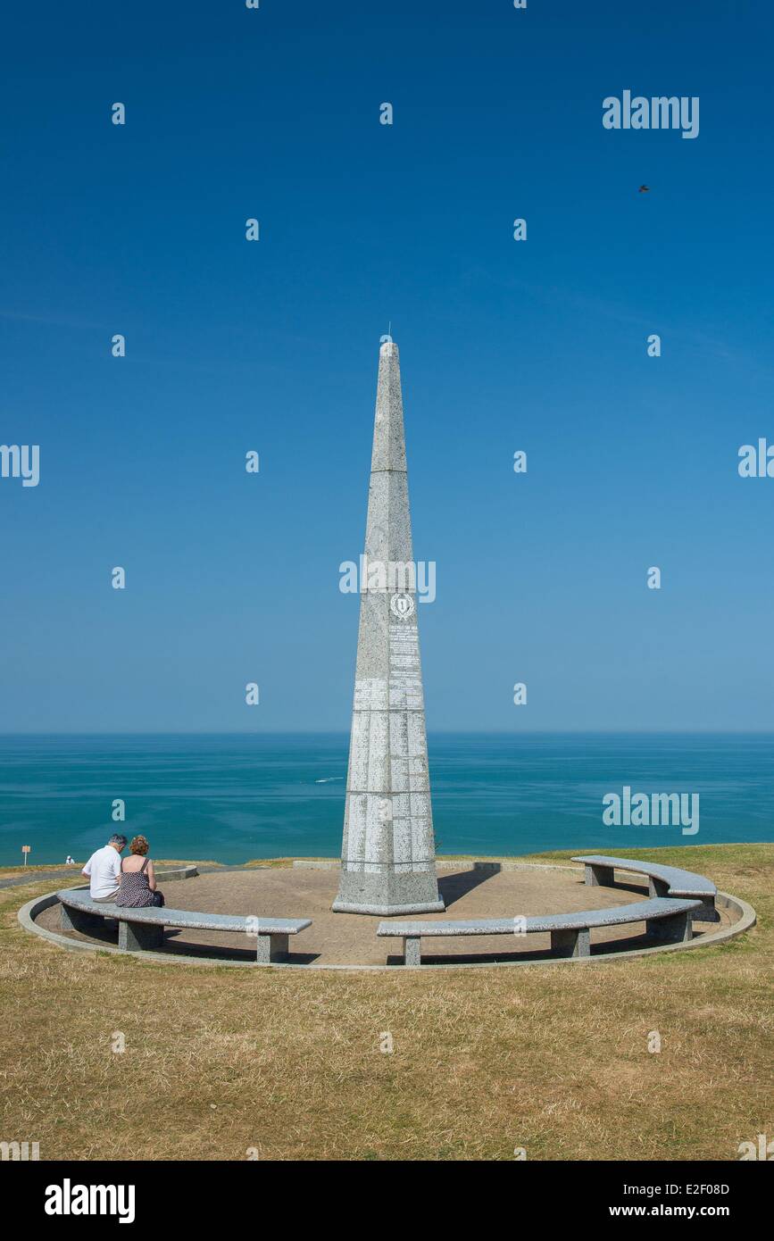 Frankreich, Calvados, Omaha Beach in Colleville Sur Mer, WN62 Bunker ...